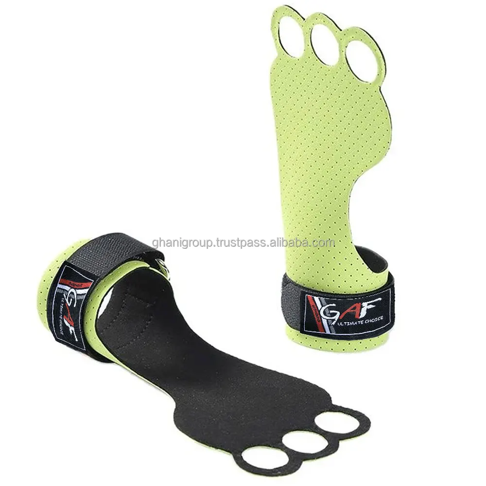 GAF Custom Made Fitness Training Exercise Gymnastics Leather Hand Grips ...