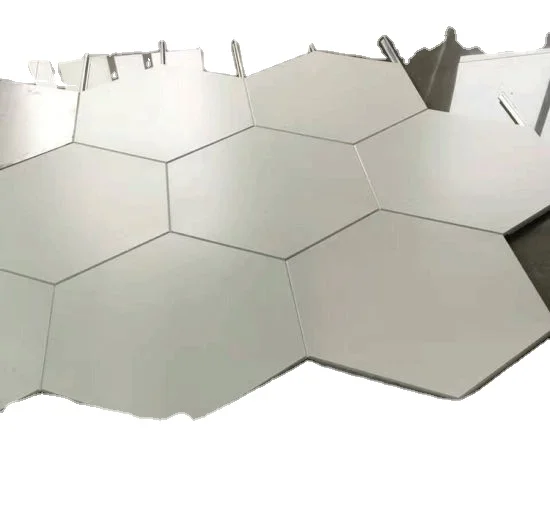 Acoustic Metal Aluminum Decorative Ceiling Panel Hexagonal Ceiling Tile ...