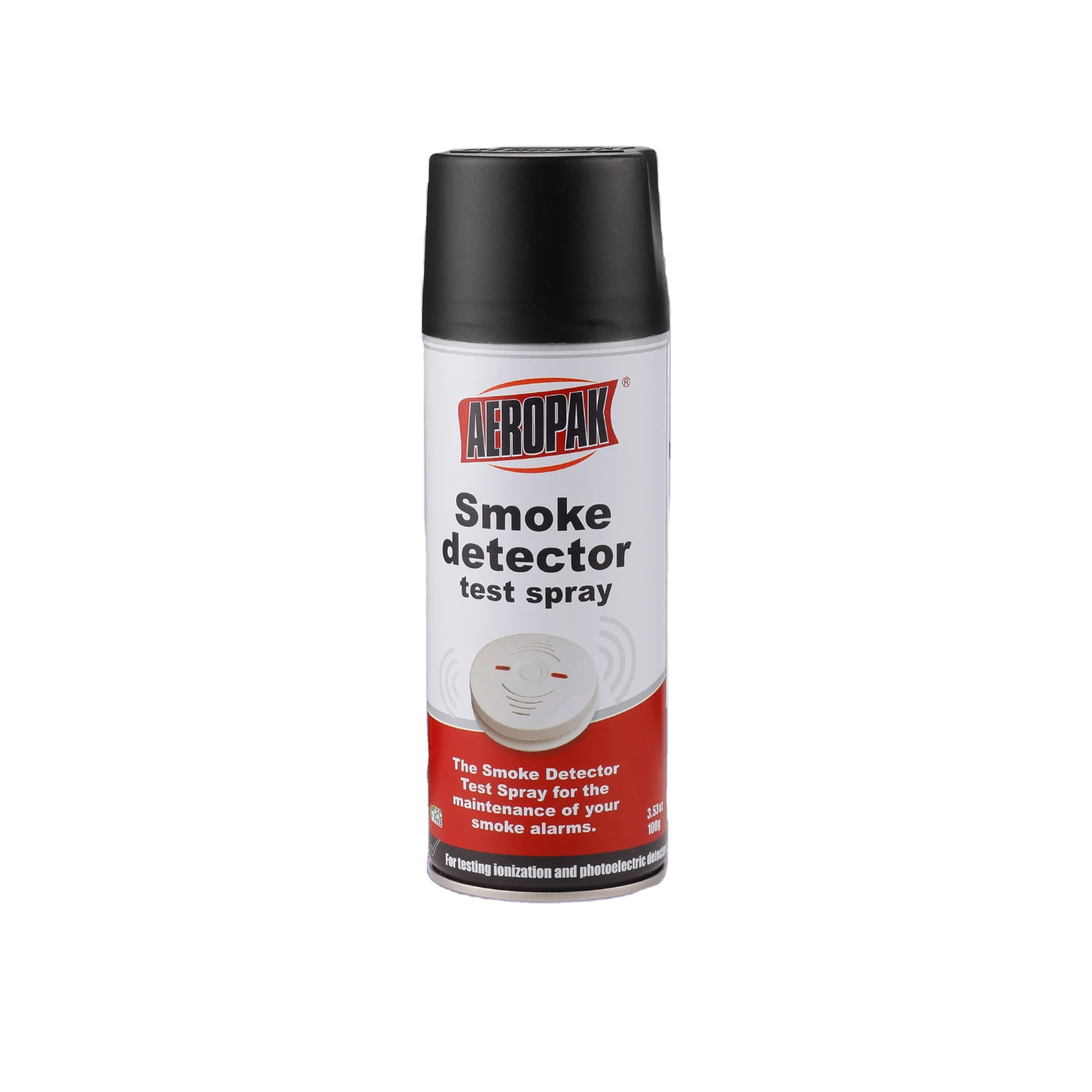 AEROPAK Smoke Detector Test Aerosol Spray 200ml Fire Alarm Tester Low ...