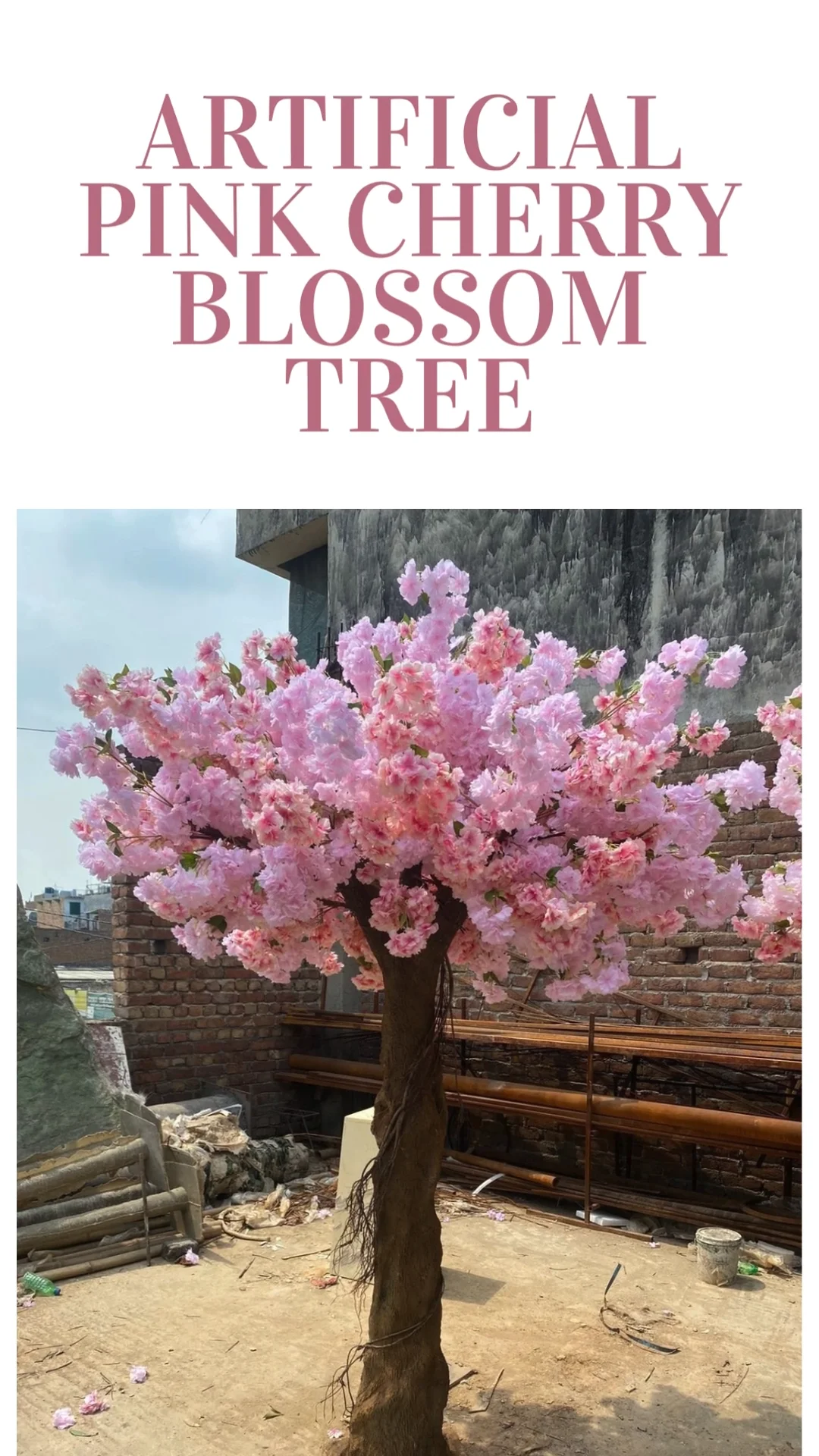 Faux Light Pink Cherry Blossom Tree Light Pink Flowers For Wedding ...