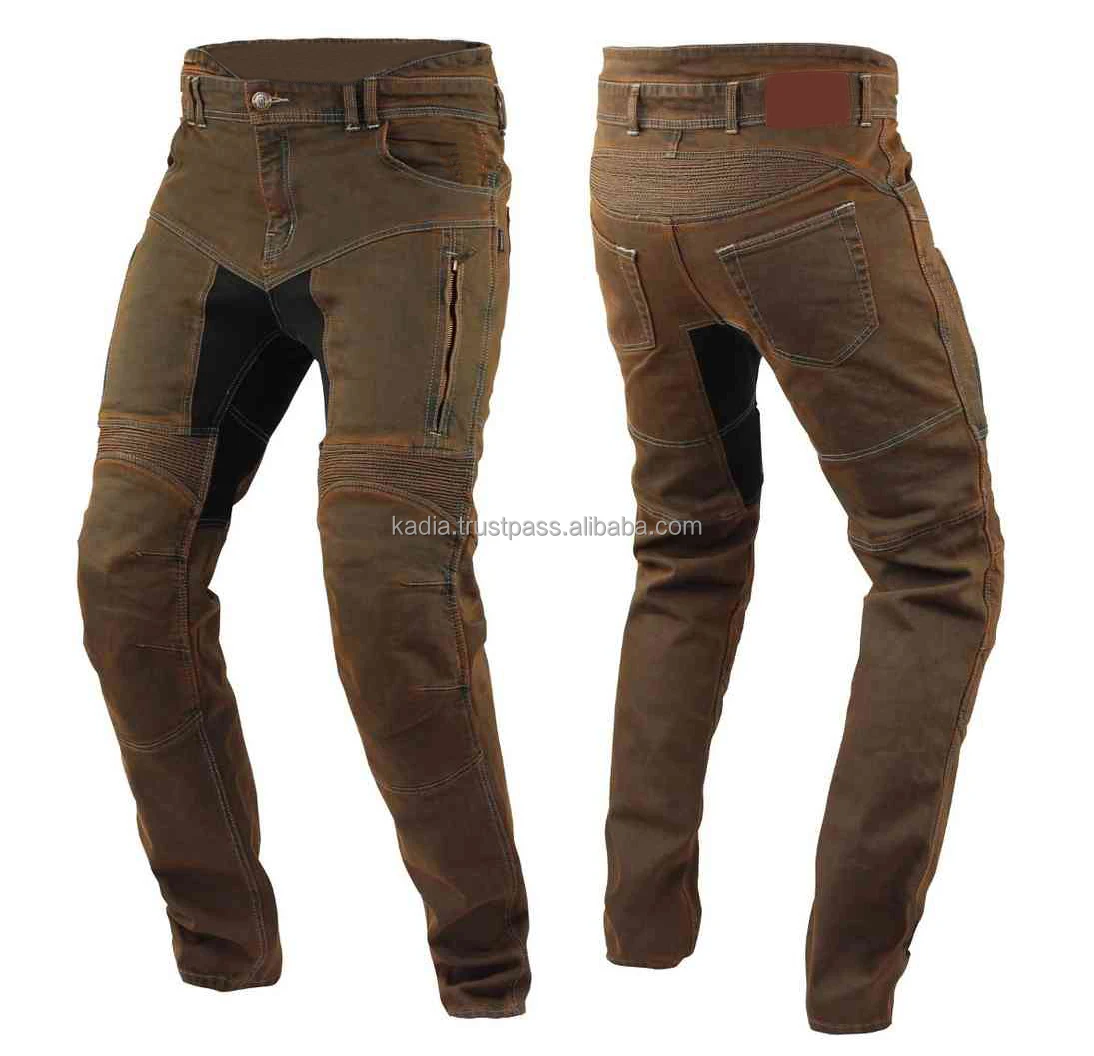 Men Motorcycle Riding Jeans With Armor Knee Hip Pads Motocross Racing ...