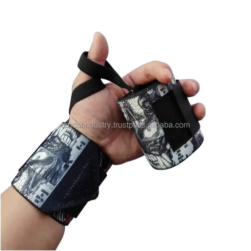 Deadlift Wrist Wraps Men And Women Fitness Elastic Gym Wrist Wraps Gym ...