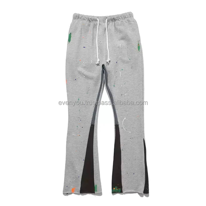 Stacked Sweatpants - Casual Flared Jogger Track Pants