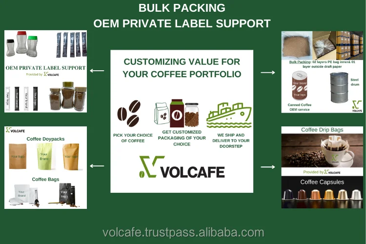 Top Soluble Coffee Vietnam Origin Robusta Beans Dark Brown Color Fruity ...