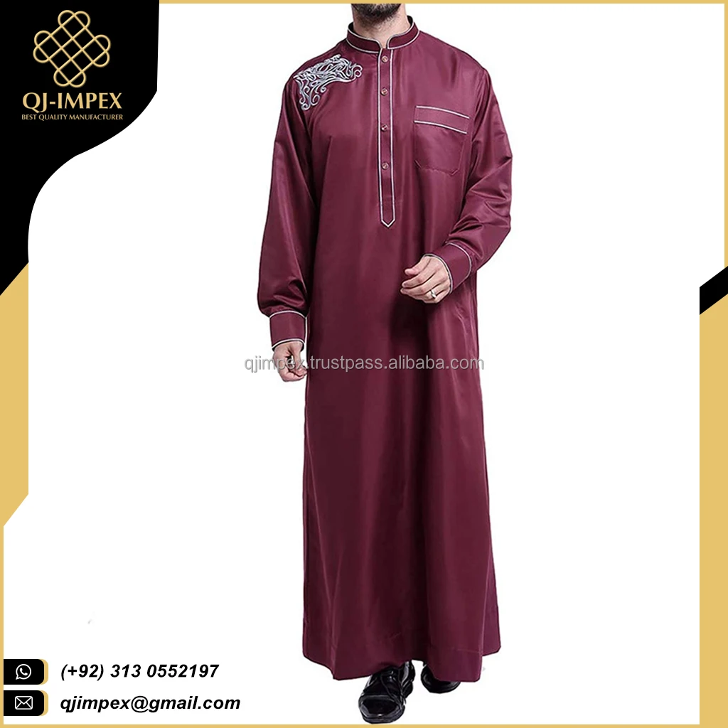Traditional Men Muslim Clothing Dress Thobe Arab Dress For Men | New ...
