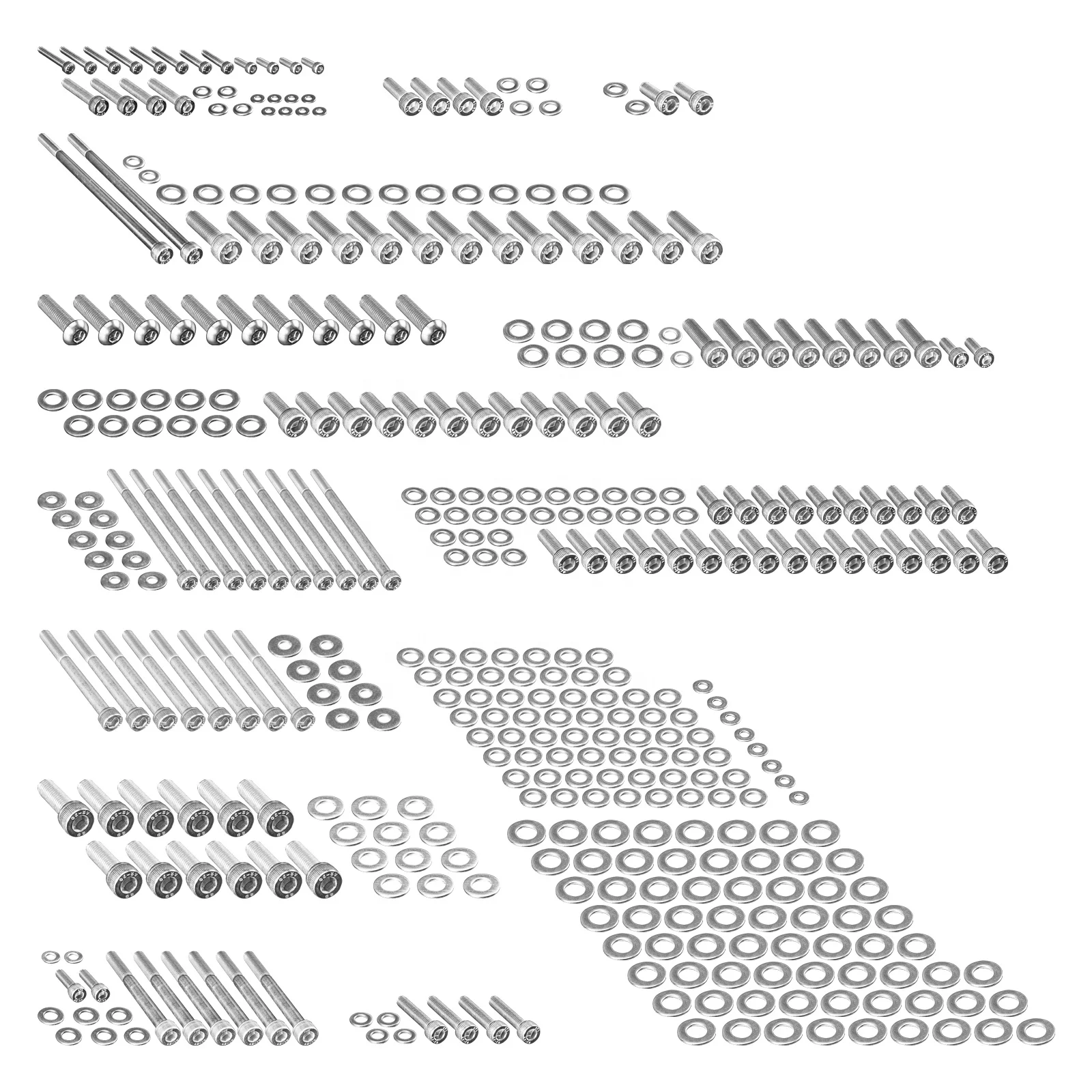 BEVINSEE 1x Intake Manifold LS Engines Bolt Kit for Chevy Pontiac Trans ...
