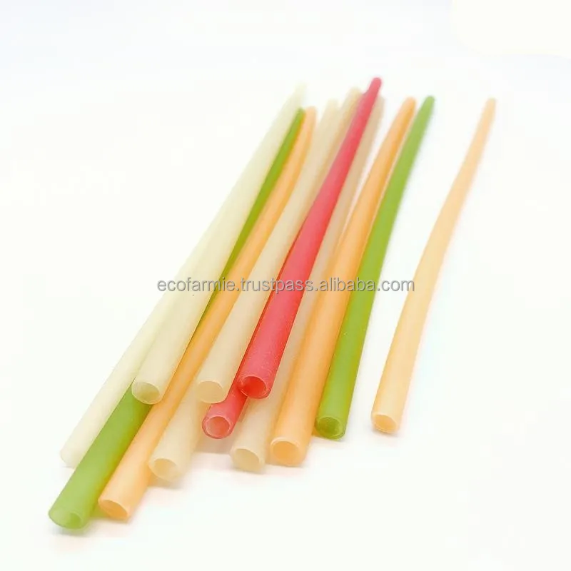 Edible Eco-Friendly Biodegradable Rice Drinking Straws