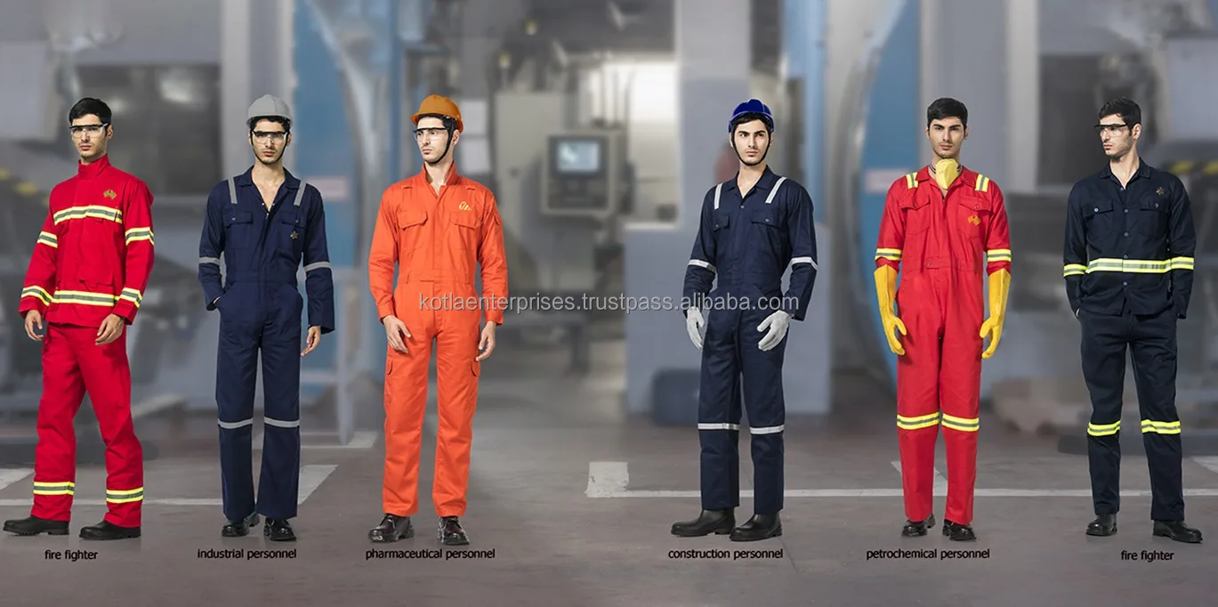 Safety Construction Uniforms Reflective Fire Resistant Work Clothes Top ...