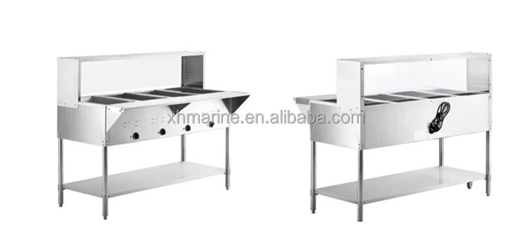 Commercial Electric Stainless Steel Steam Table Food Display Table Food ...