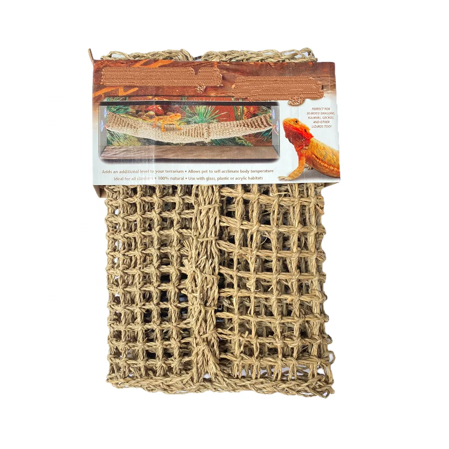 Reptiles Hammock Corner Triangle Climbing Pet Mat By 100% Seaweed Fiber ...