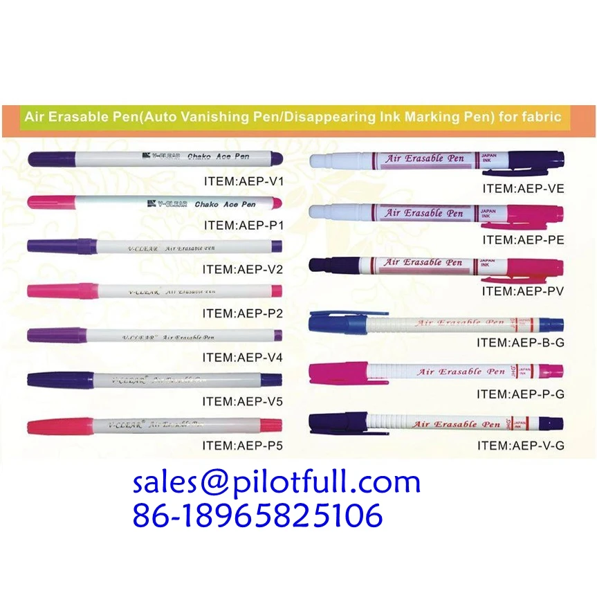 Patchwork Cross Stitch Textile Fabric Marker Air Erasable Pen Water ...