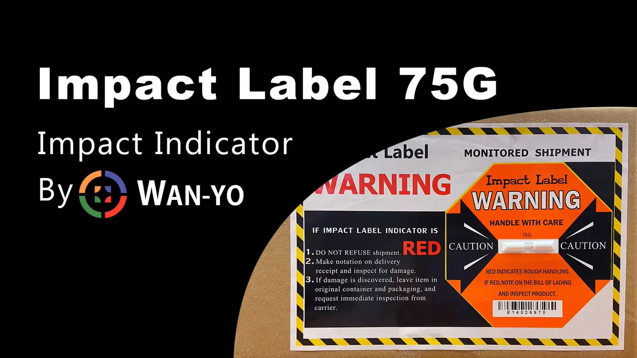 Vibration Shockwatcher Sticker For Shipment Orange 75g Wan-yo - Buy ...