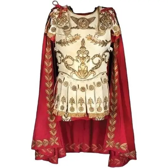 White Medieval Roman Muscle Cuirass Armor Knight Breastplate Armor ...