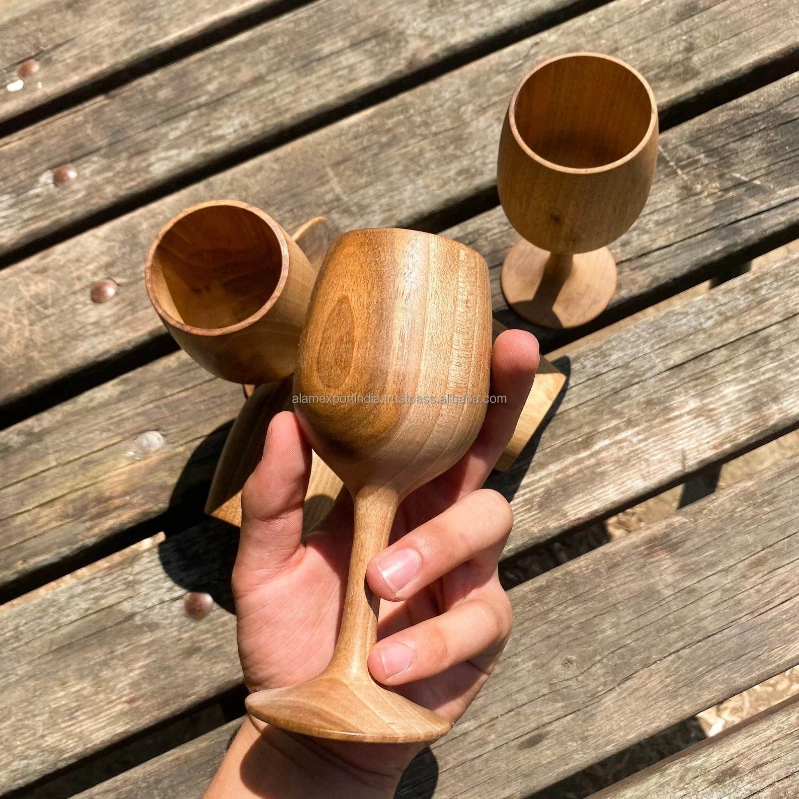 Natural Finished Attractive Design Wooden Tea Cup Wood Handle Coffee ...