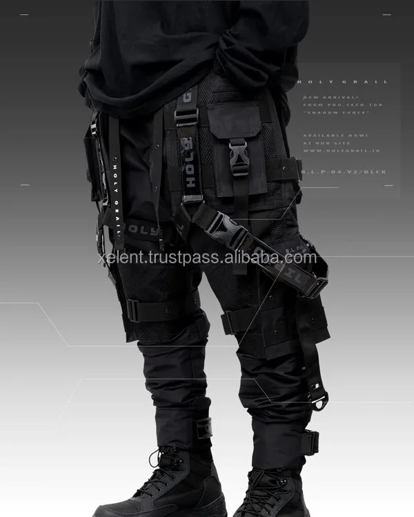 Mechanic Workwear Men Cargo Pocket Pants Technical Work Pants Trouser ...