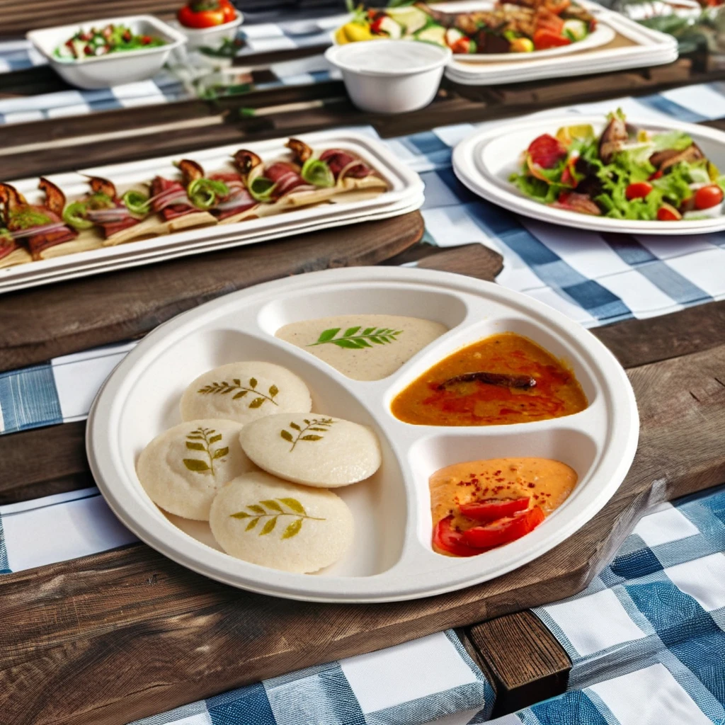 Alibaba.com: 11 Inch Compostable Round Biodegradable Plate, 4 ...