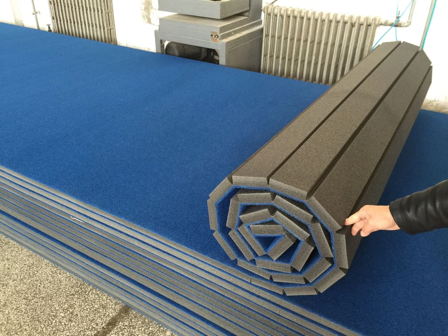 2M Width Roll Out Gym Carpet Mat Roll up Cheerleading Gymnastics Roll ...