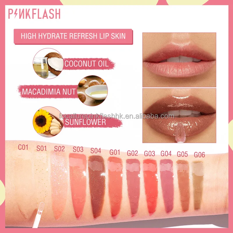 Pinkflash Pf-l02 Lipgloss Vendor Wholesale Lip Gloss Base Shimmer ...