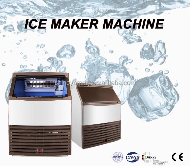 Large Capacity Ice Maker Bubble Tea Equipment Automatic Ice Cube Making ...