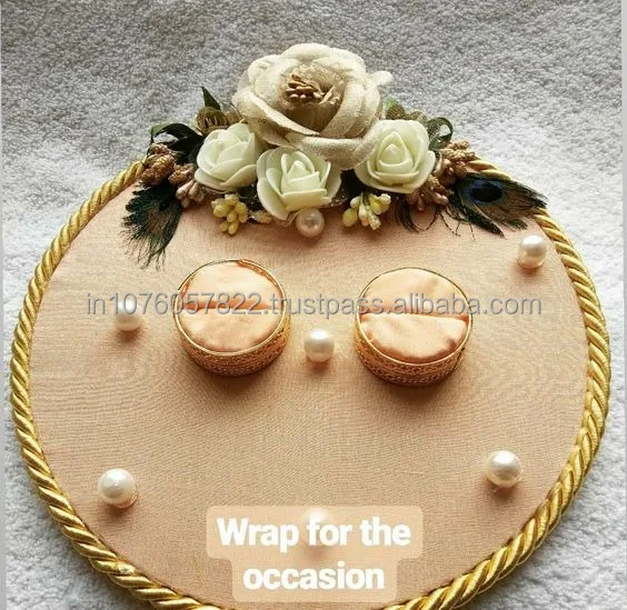 Wooden Haldi Ceremony Platter Beautifully Handmade For Pithi Decorative ...
