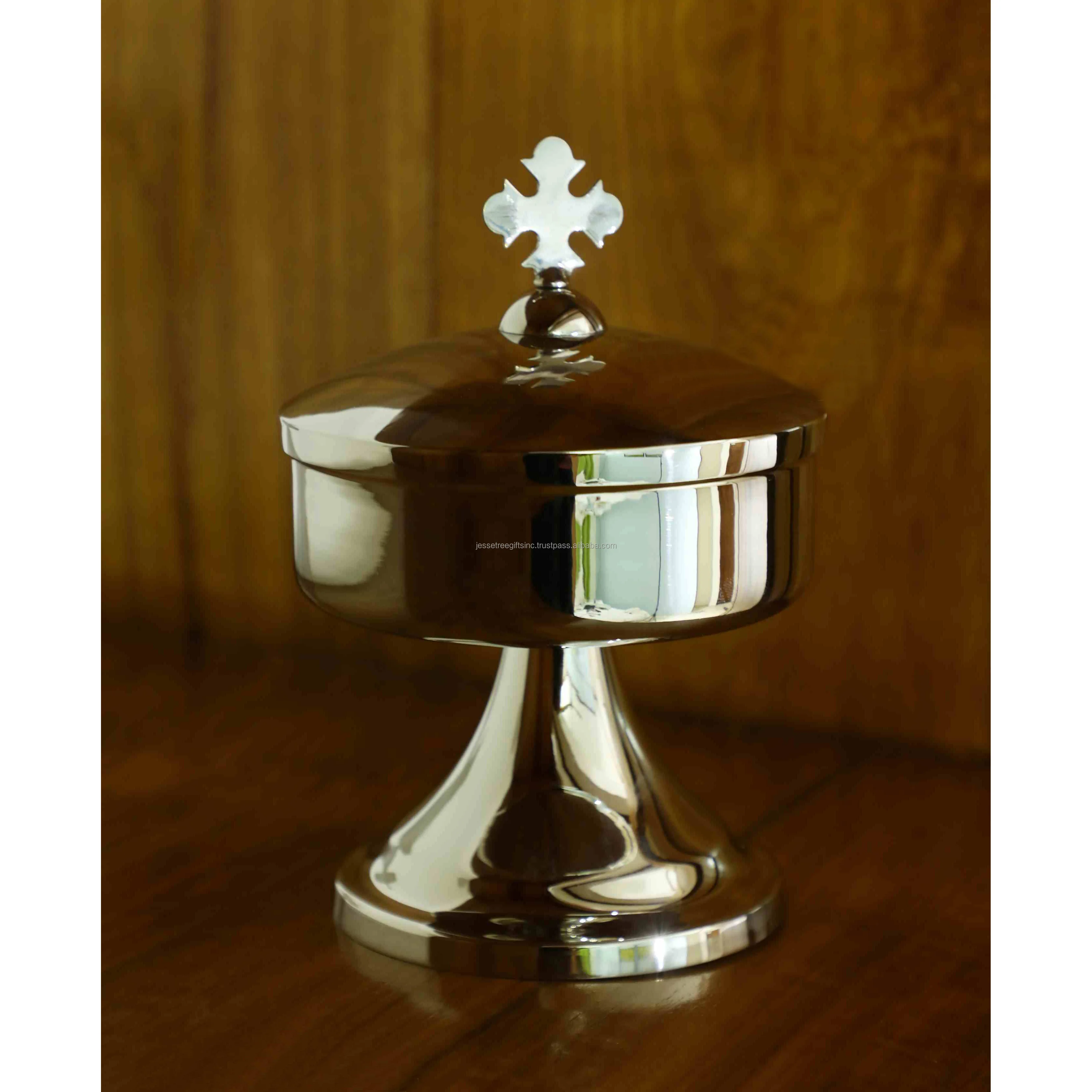 Modern Style Metal Church Ciborium With Nickel Plating Finishing Round ...