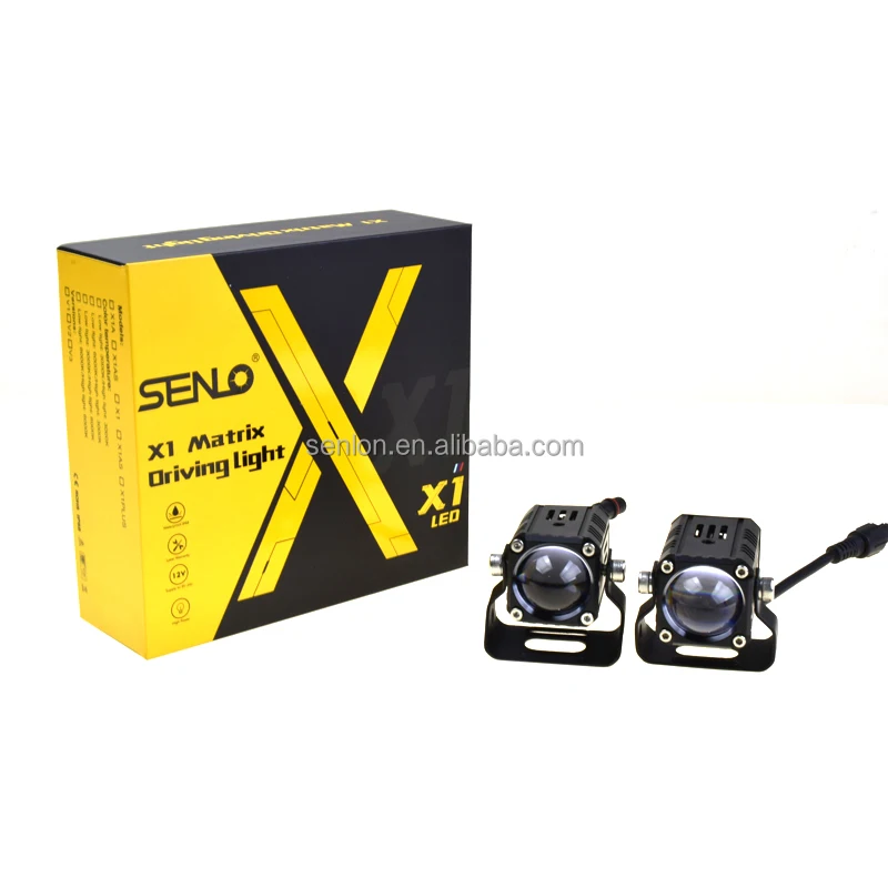 Senlo X1 Plus 50w Blue Lens Dual Color Led Headlights Motorcycle ...