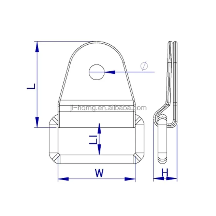 Triangular Plastic Chafe Tab With Ring For Orthopedic Uses Outdoor ...