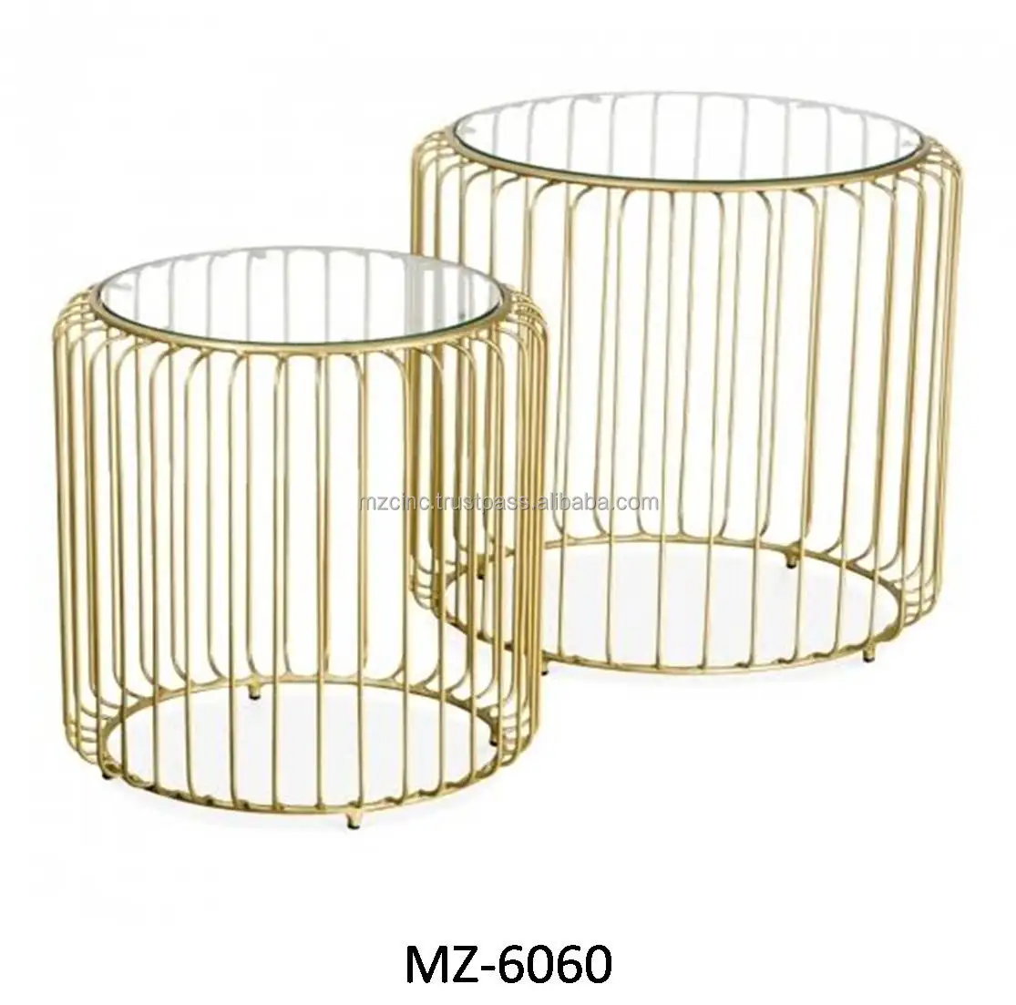 Futuristic Design Nesting Tables With Marble Top In Buff And Different ...