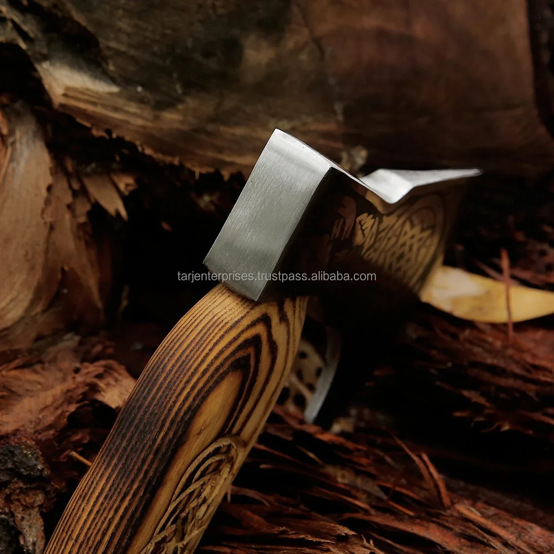 Handmade Customized Viking Axe Damascus Steel Head and Wood Handle for ...