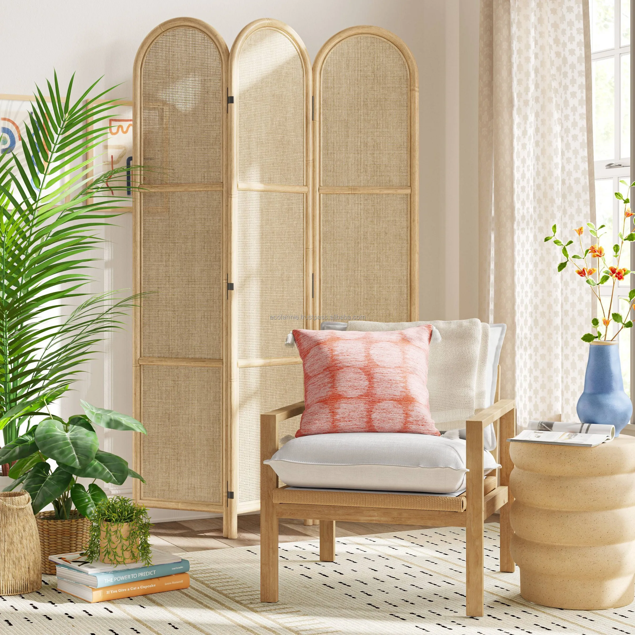 Natural Rattan Bamboo Room Dividers for Eco-Friendly Spaces