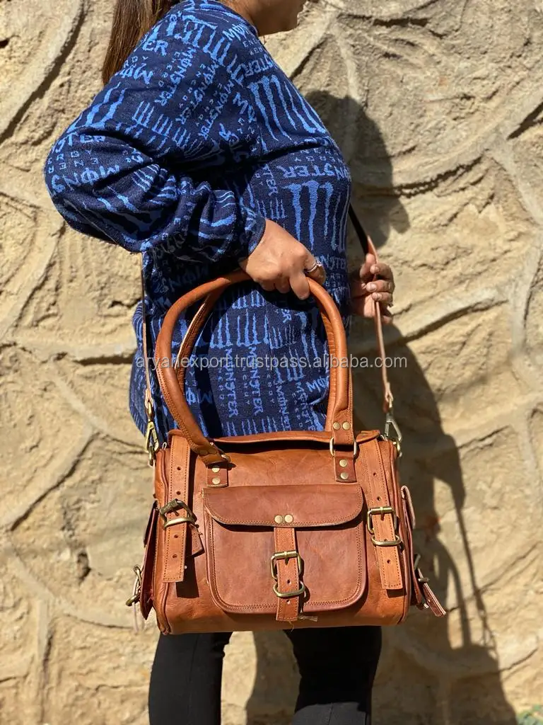 Stylish Goat Leather Handbag - Perfect for Women