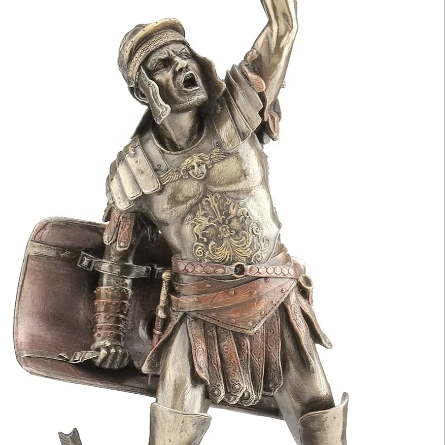 Veronese Design -roman Figure-spartacus(bronze + Color) - Cold Cast ...