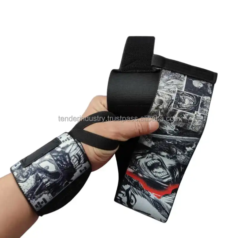 Deadlift Wrist Wraps Men And Women Fitness Elastic Gym Wrist Wraps Gym ...