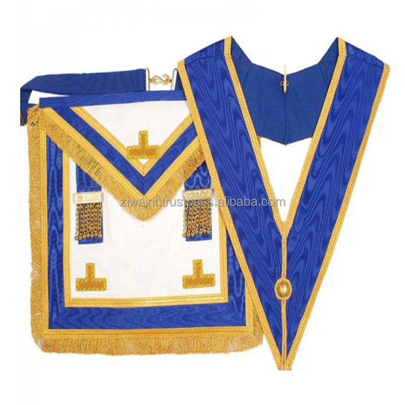 Factory-Made Masonic Mark Regalia Dress Apron Collar Set Real Leather ...