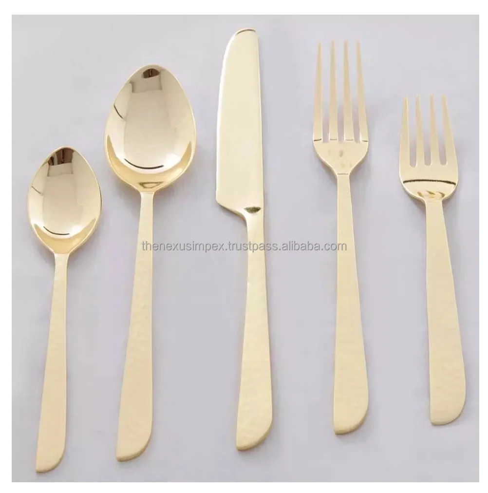 Metal Salad Server With Skulls Design Handle New Metal Cutlery Set For ...