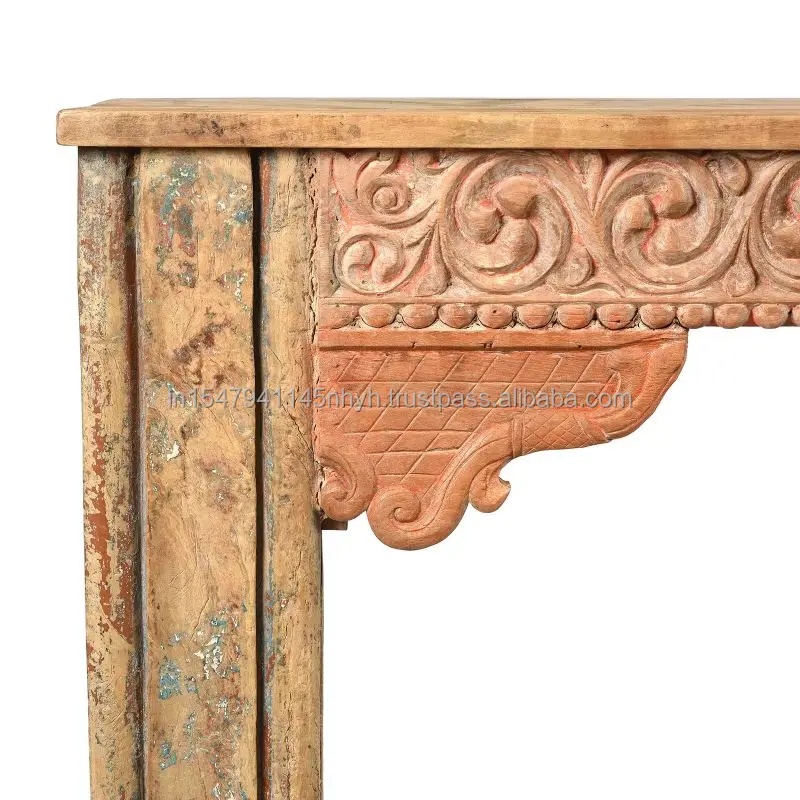 Traditional Entryway Hall Corner Console Table Indian Jodhpur Vintage ...