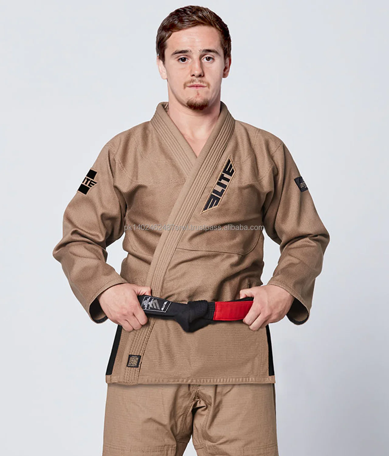 Judo Karate Uniforms 100% Cotton Jiujitsu Uniform White Blue Double ...