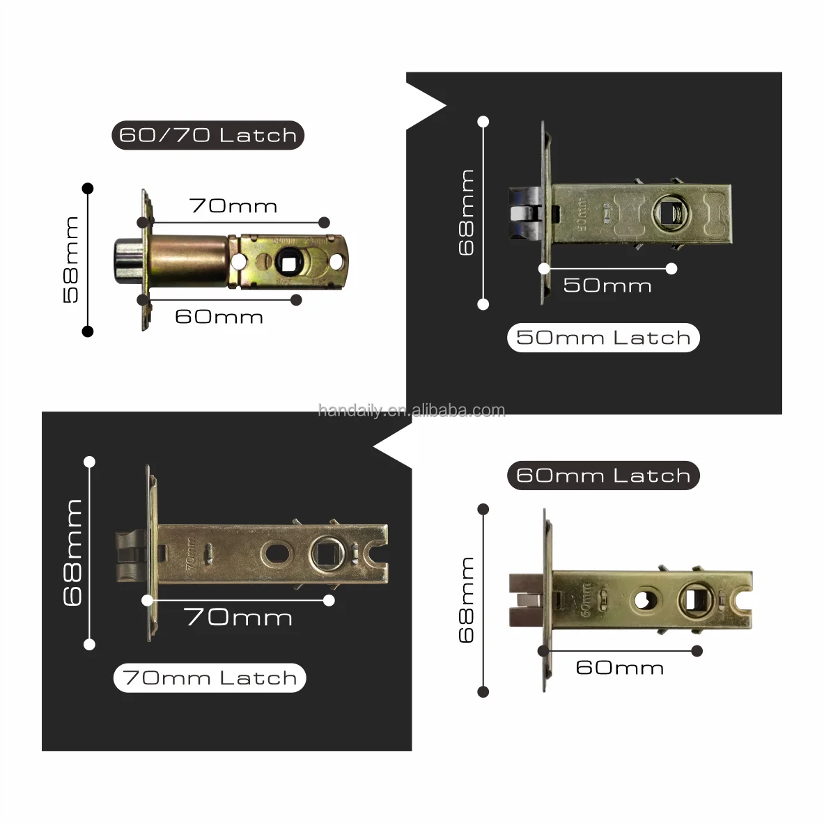 Tuya BLE Password Adjustable Lock Digital Simple Design Single Latch Fingerprint Smart Deadbolt ...