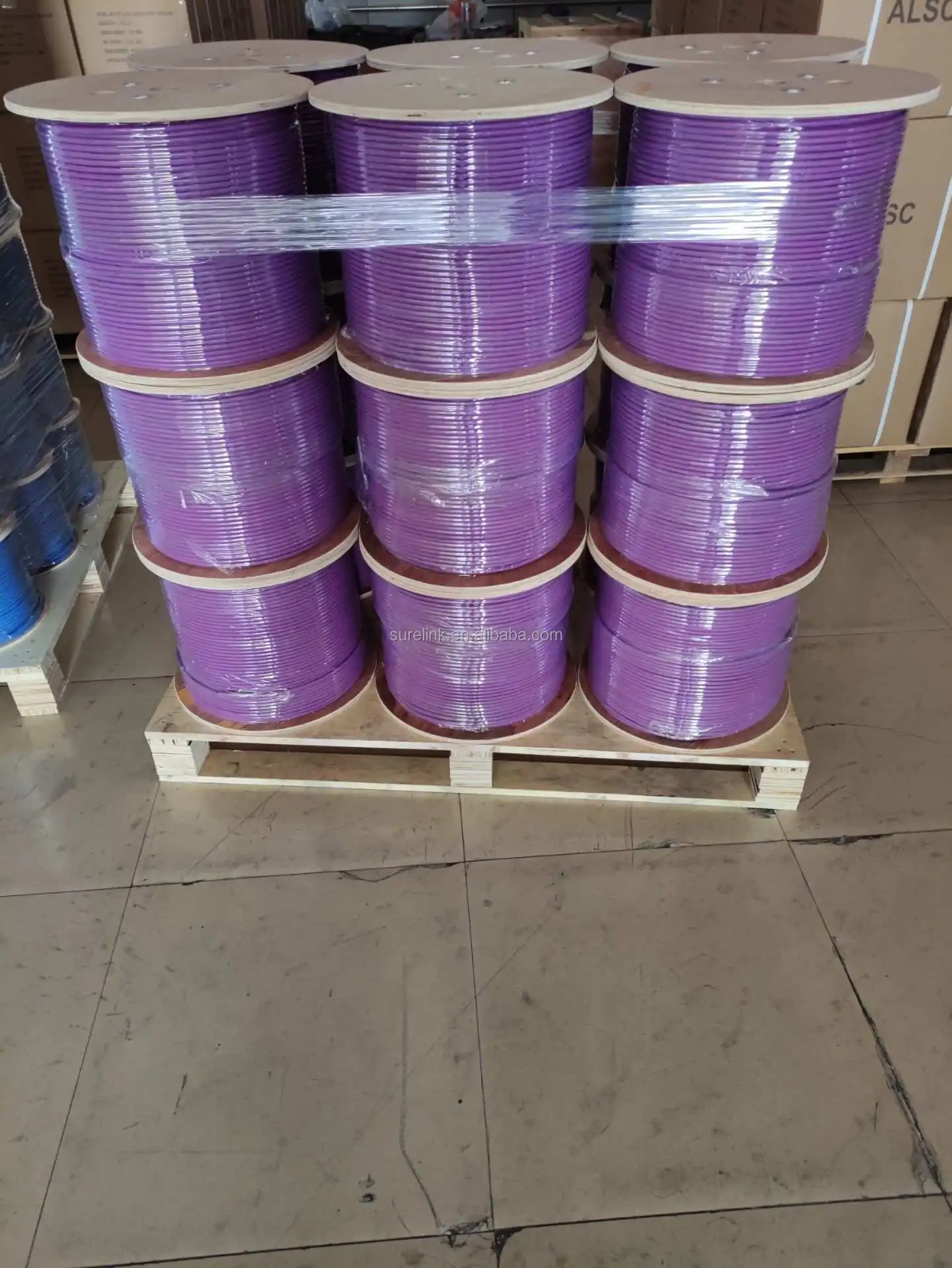 Customized 4pair 23awg Easy Pull Box 305meter 1000ft CAT6 Cable