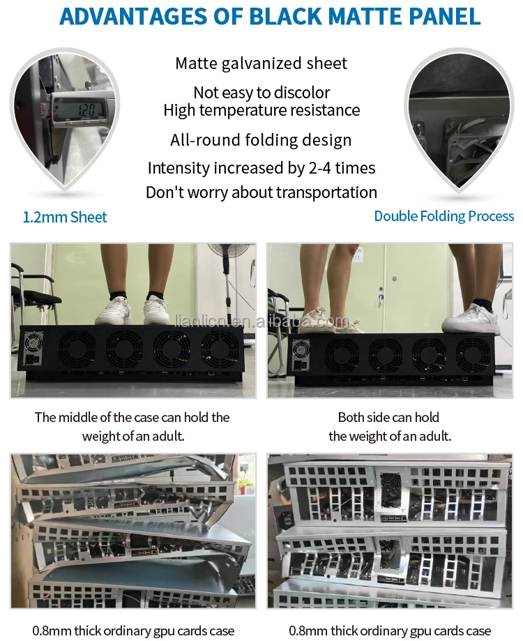 8 Gpu Gaming Case Pc Tower Motherboard Gpu Card Used Graphic Card ...