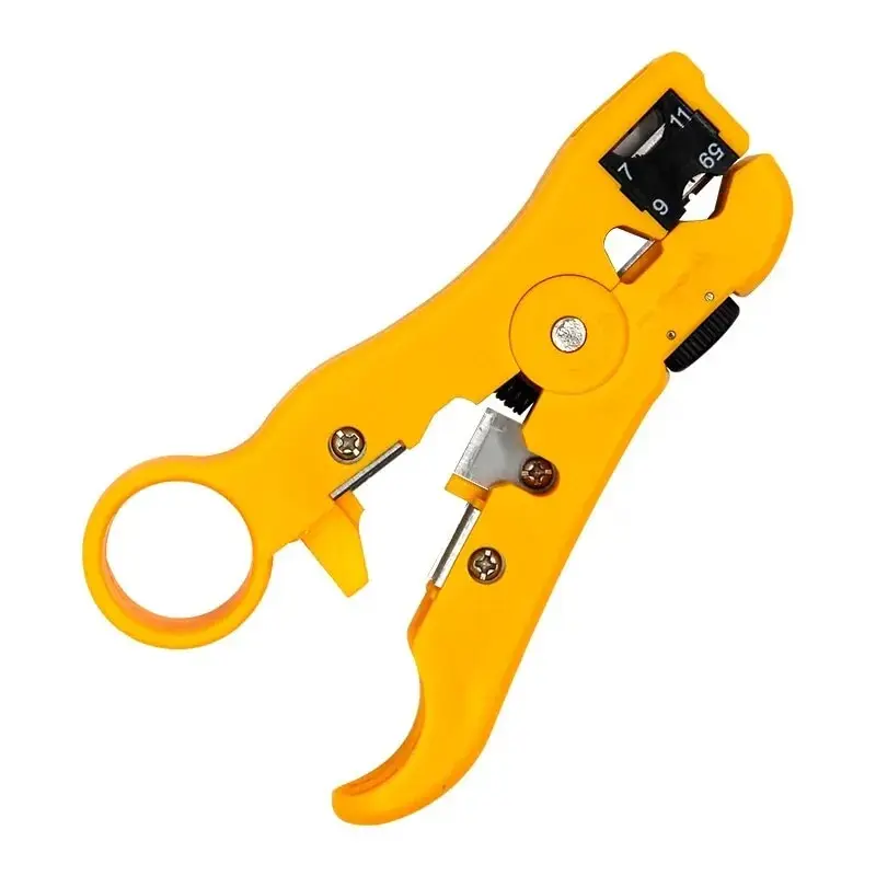 Multifunctional Wire Pliers Yellow Rotary Wire Stripper Adjustable ...
