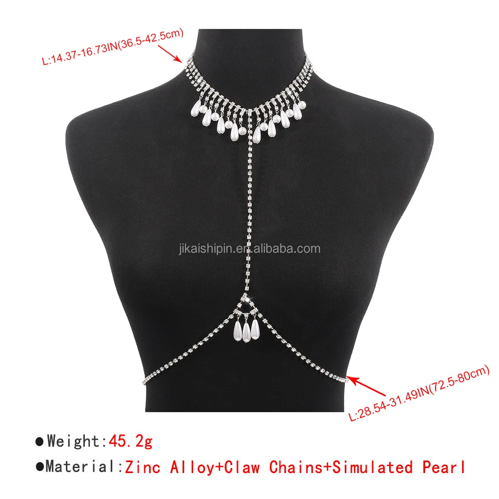 Sexy Women Body Chain Sliver Bling Diamond Waist Chain Party ...