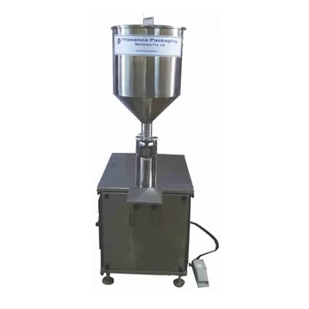 Manual Single Head Table Top Filling Machine Volumetric Piston Based ...