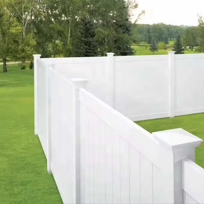 Fentech PVC Strip Privacy Fence Expandable White Vinyl Garden Privacy ...