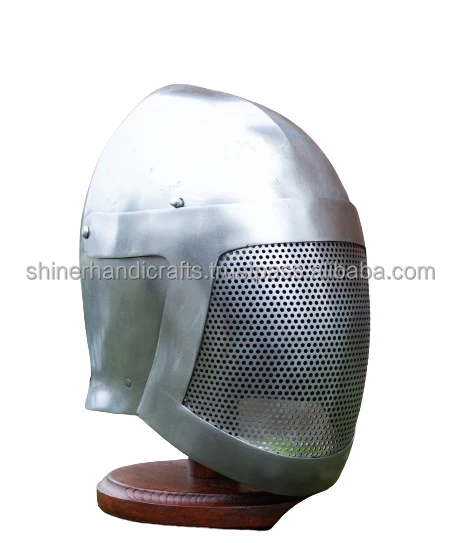 Armor fencer bascinet Helmet SCA Cosplay Medieval Historical ...