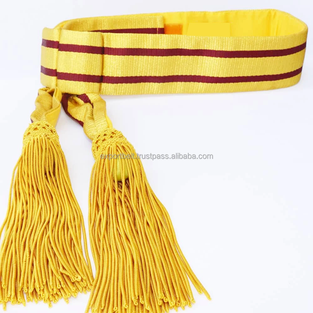 Crimson Sash - Scarlet Shoulder Sash for Cadets & Ceremonies