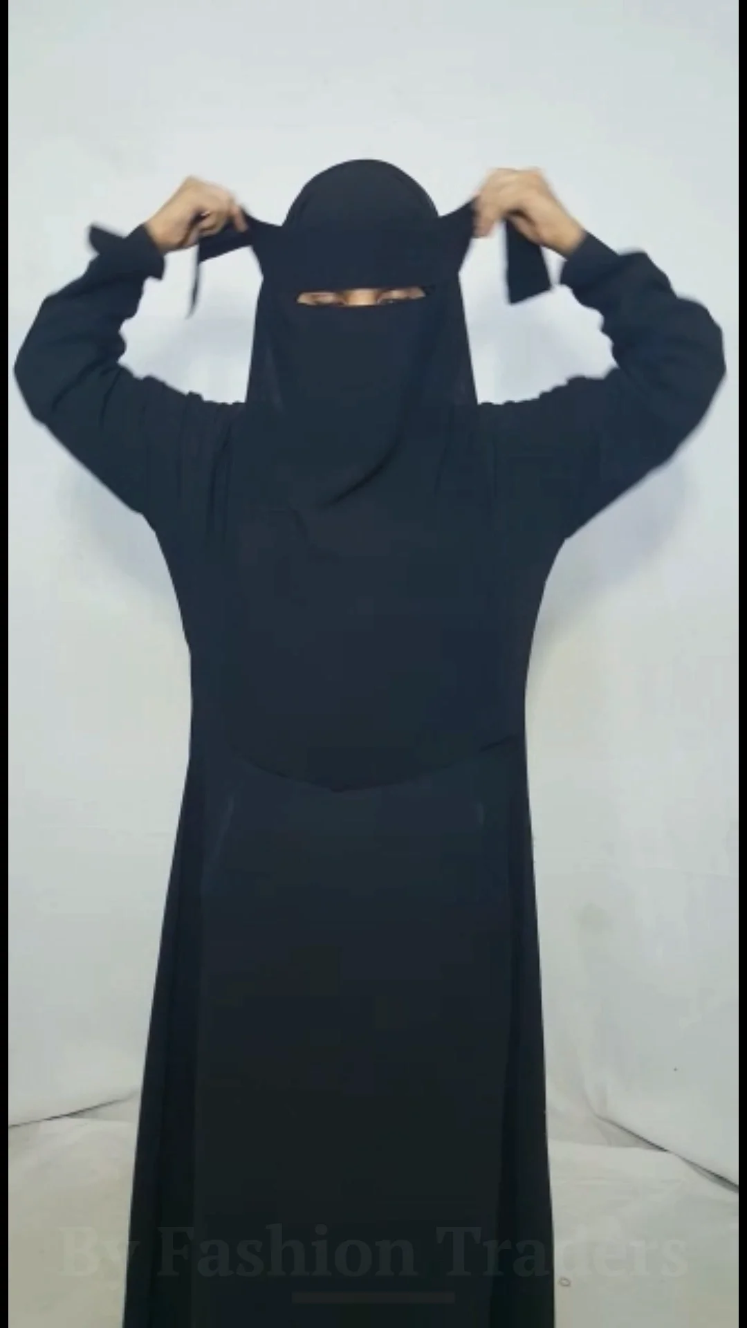 Classic Muslim Women Extra Soft Face Niqab Single Layer Face Veil Tie ...