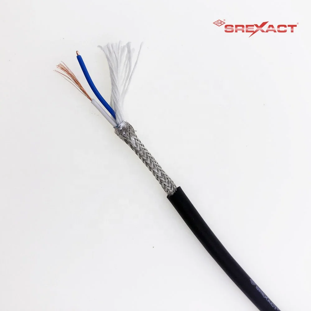 Twisted Pair Microphone Cable PVC Jacket Braid Shielding Bare Copper ...