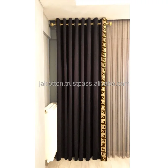 Modern Indian Manufactured Luxury Window Drapes Chinese Style Cotton ...