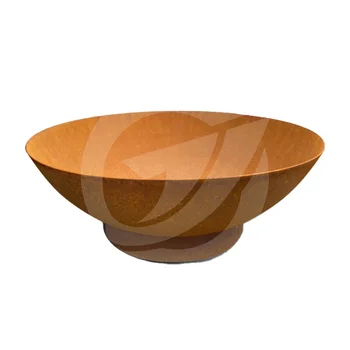 Outdoor Fire Pit Wood Burning Thick Corten Steel V-shaped - Buy Fire ...